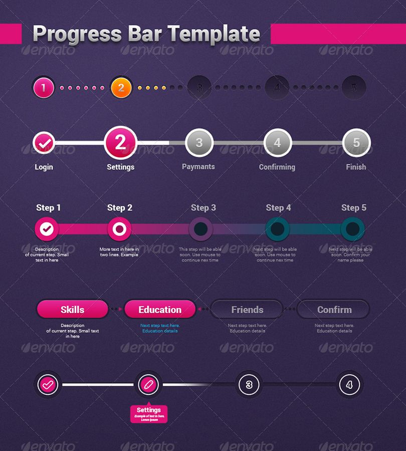 Progress Bar Steps